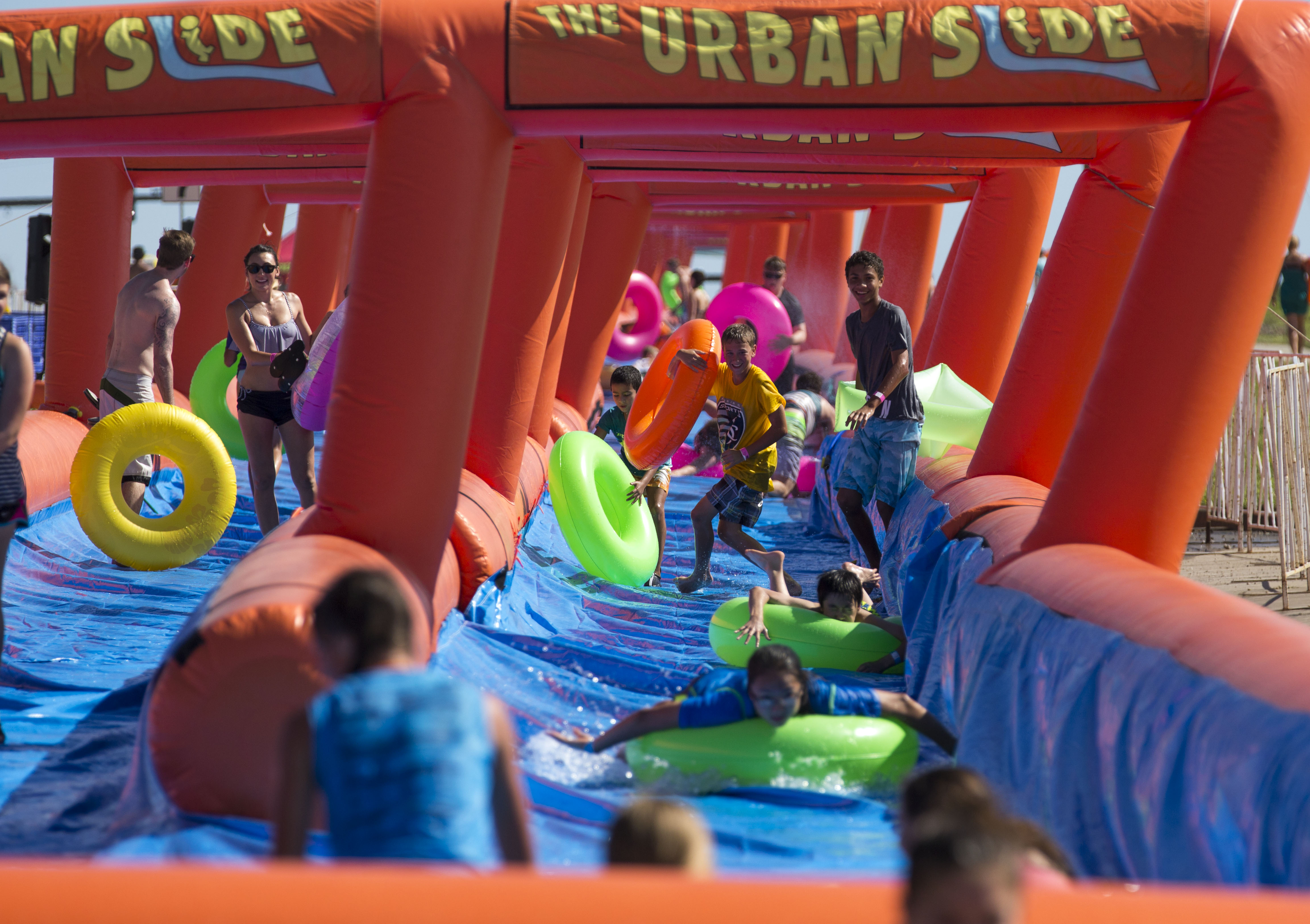 Photo gallery: Thrill seekers ride the Urban Slide | News, Sports, Jobs ...